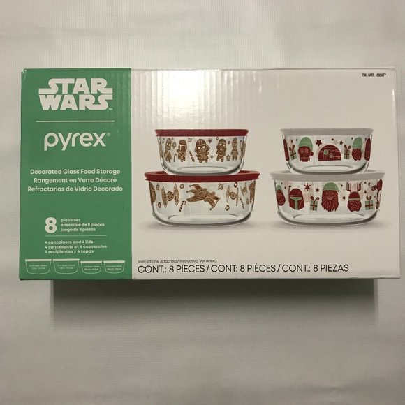 Pyrex | Kitchen | New Pyrex 8piece Decorated Storage Set Star Wars ...